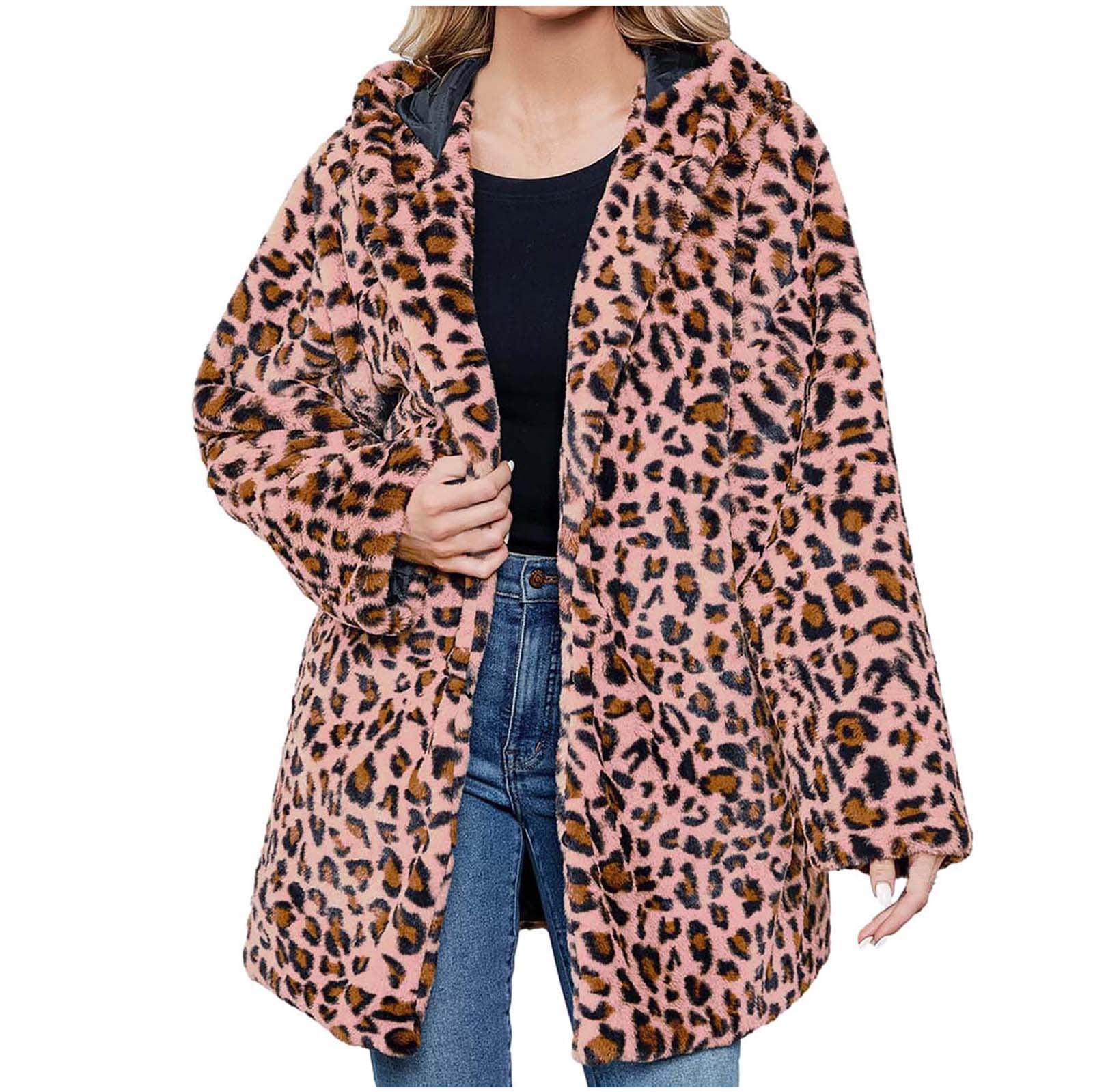 Akafmk Womens Faux Furs Coats,Womens Winter Coats,Womens Ladies Warm ...