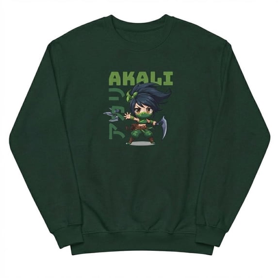 Akali League of Legends Pullover Sweatshirt, Unisex Gaming Apparel ...