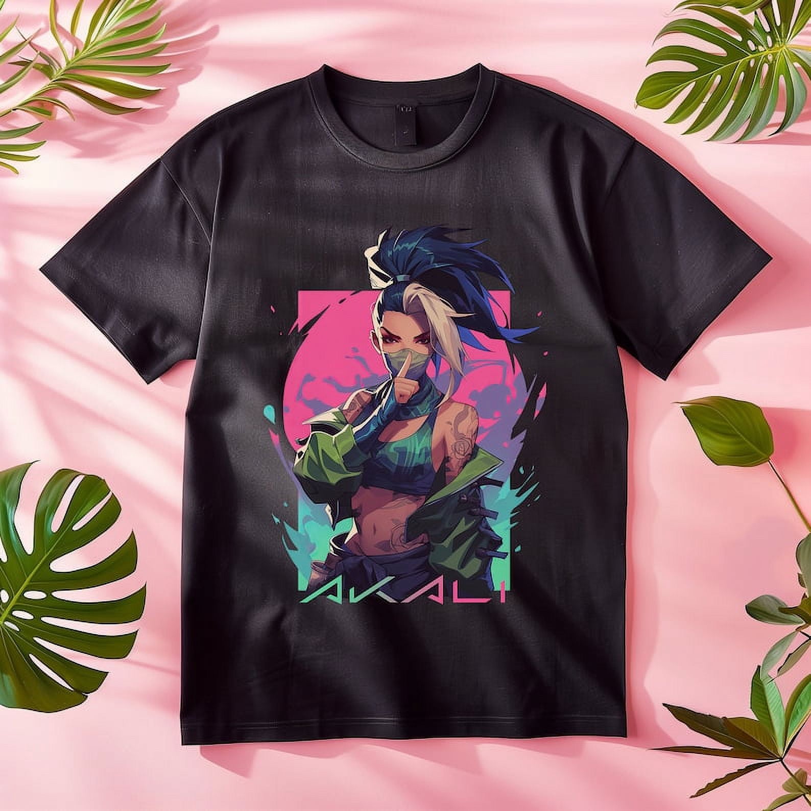 Akali T Shirt League of Legends Heavy Cotton Gaming Tee Gaming ...
