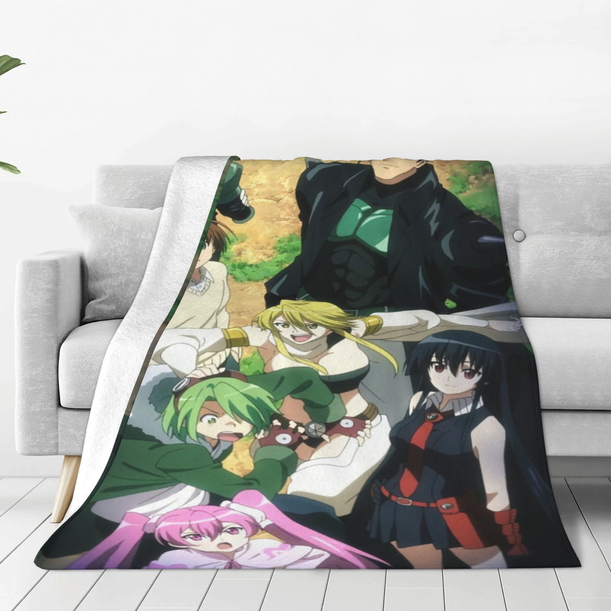 Akame Ga Kill Anime Throw Blanket Soft Plush Travel Blankets For ...