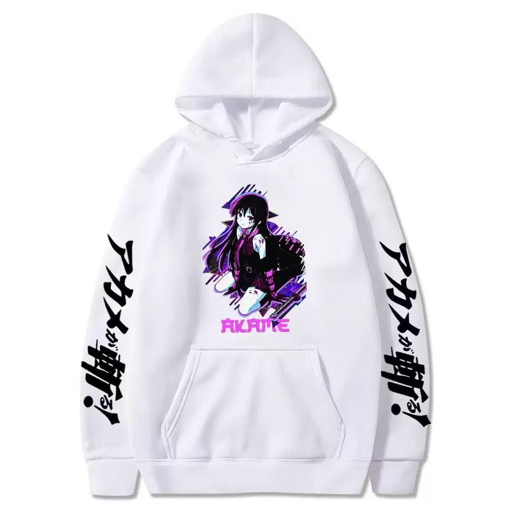 Akame Ga Kill· Red Eyes Unique Cosplay Printing HoodieCasual Sweatshirt ...