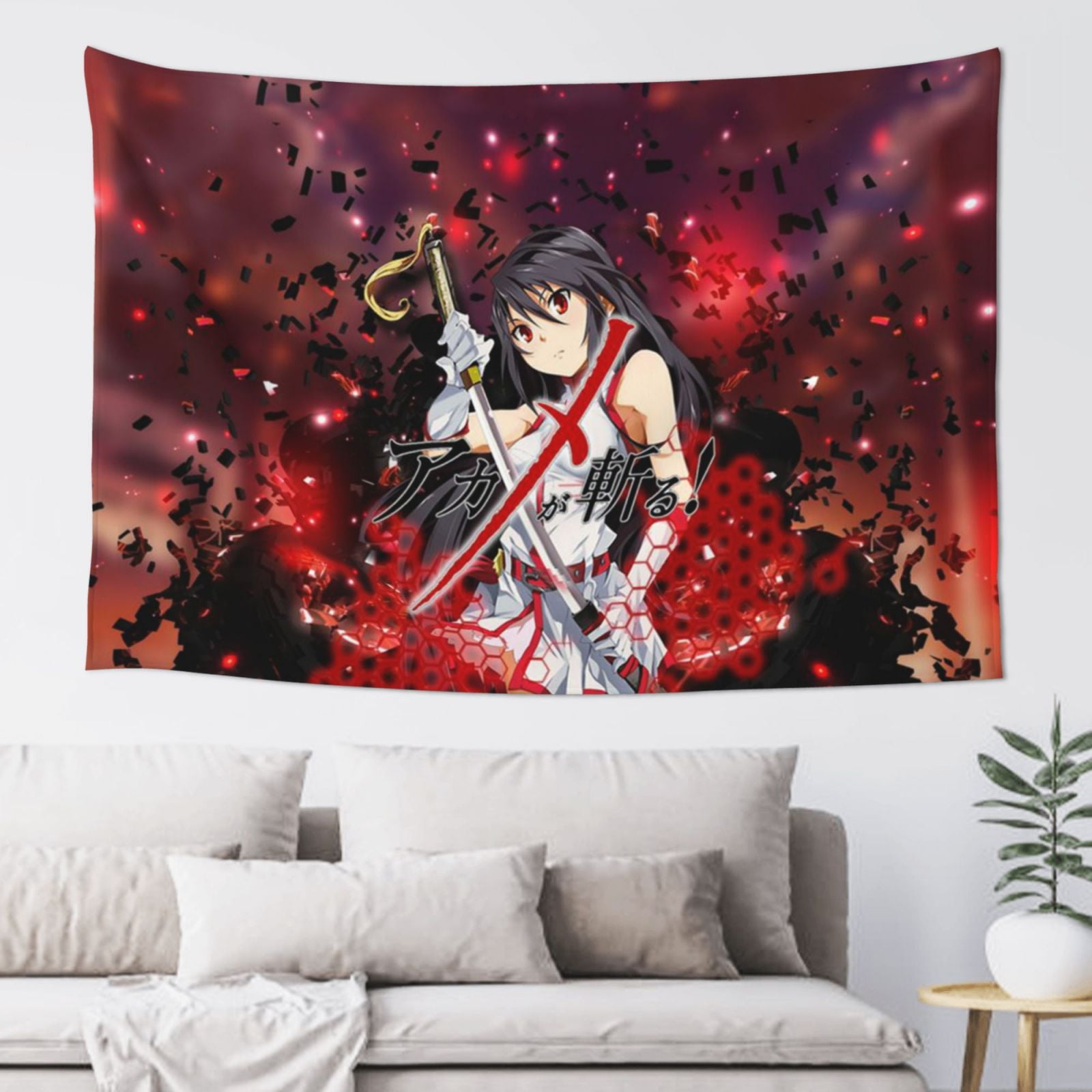Akame Ga Kill Tapestry Wave Wall Hanging Home Decoration Wall Blanket ...