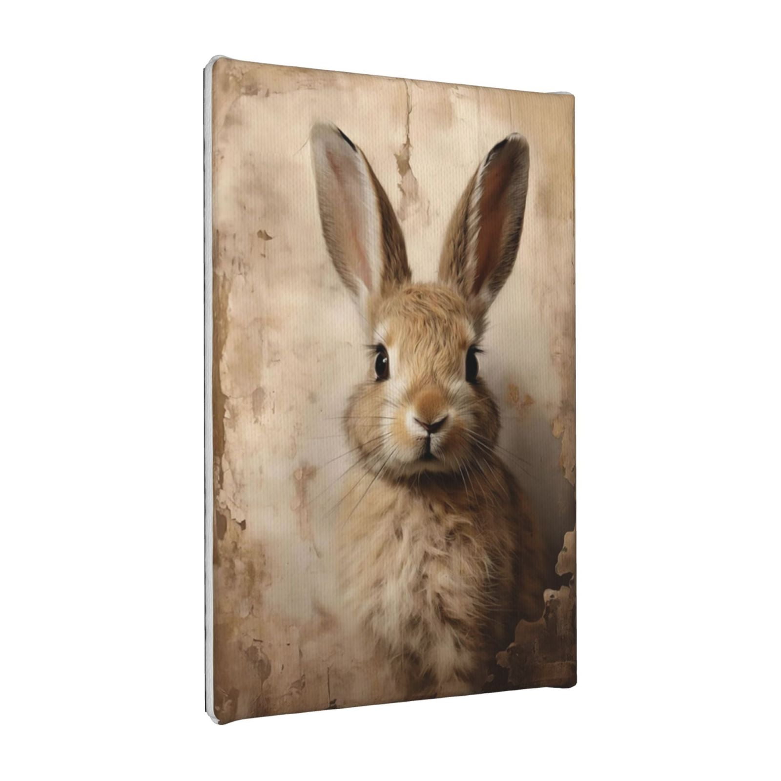 Akania Bunny Rabbit Canvas Wall Art Vintage Rabbit Painting Animal ...