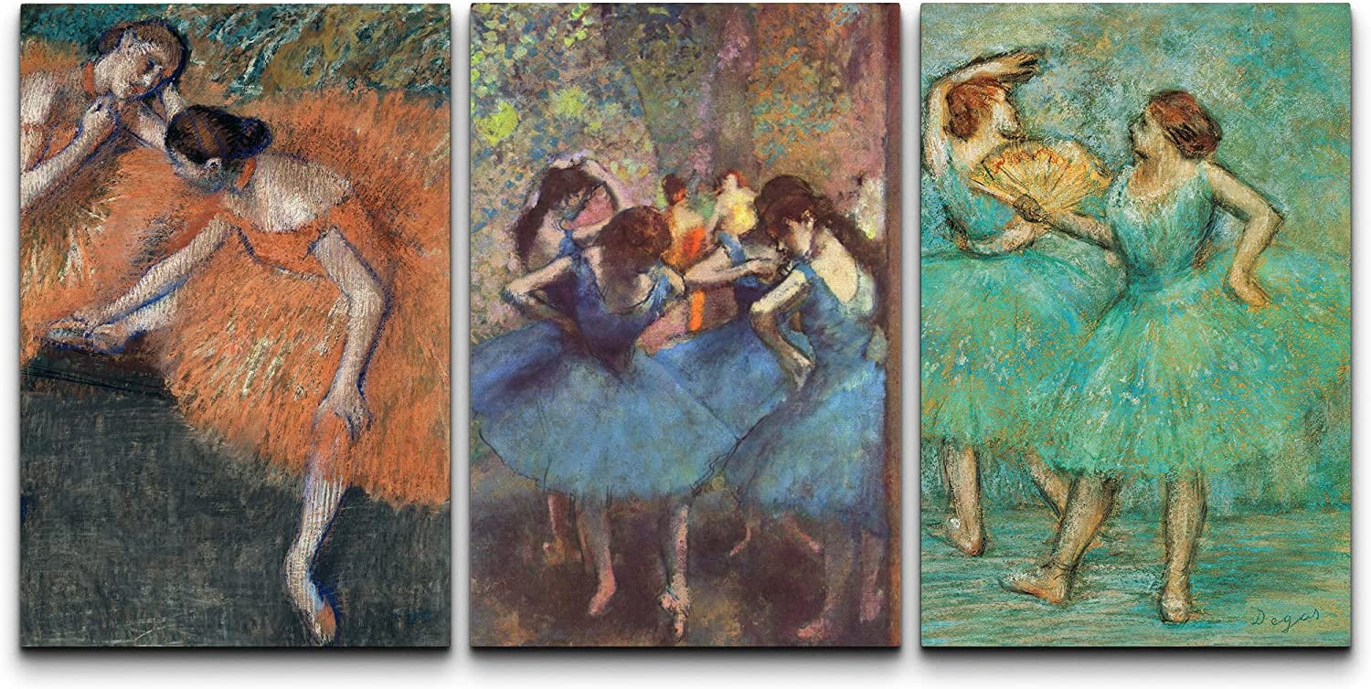 Akania Canvas Print Wall Art Set Dancers by Edgar Degas Cultural ...