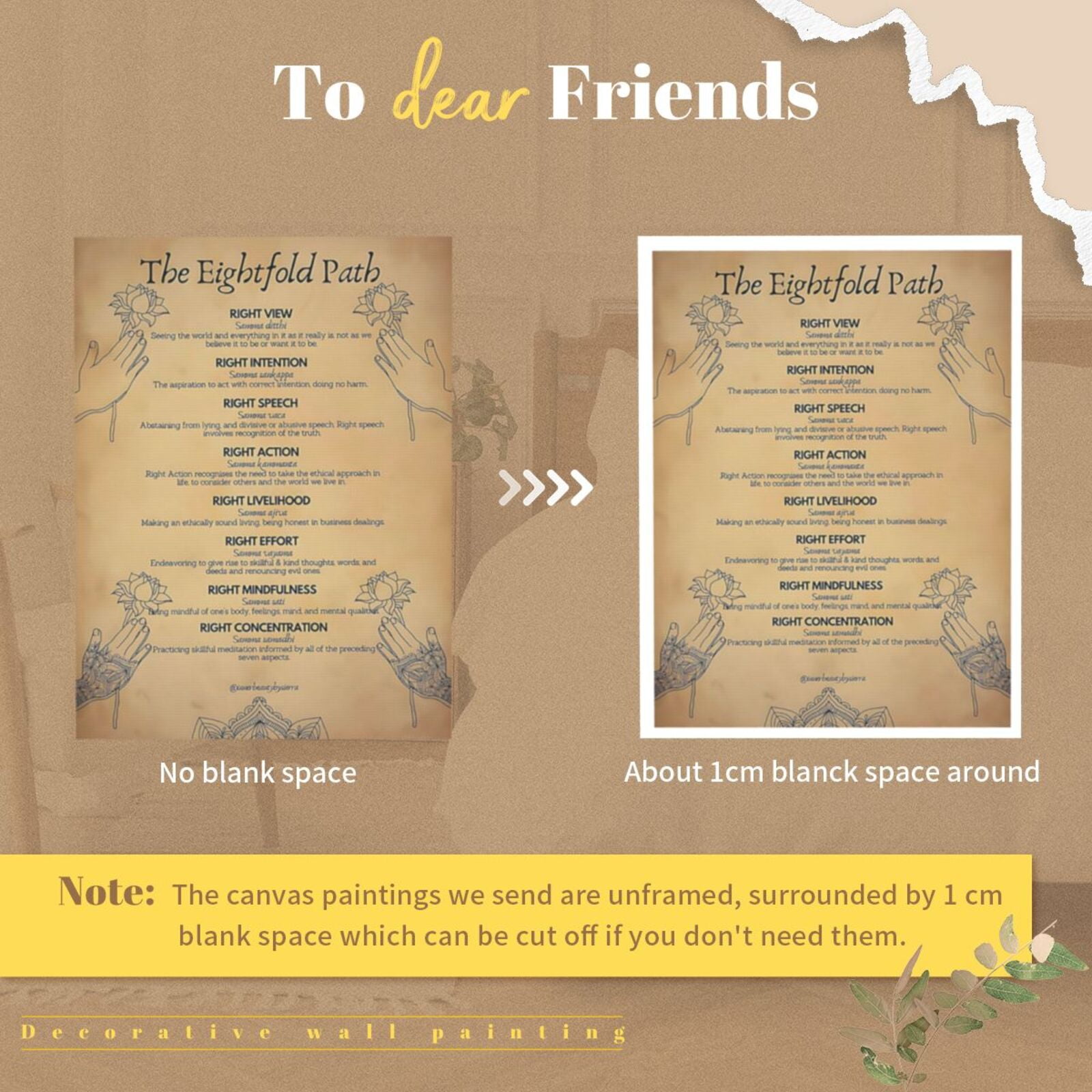 Akania Eightfold Path Buddhist Art Poster Buddha Quotes Art Posters and ...