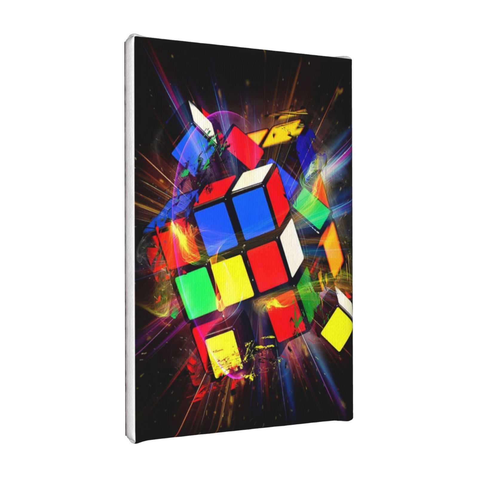 Akania Exploding Rubik's Cube - Wall Decor with a Black Background ...