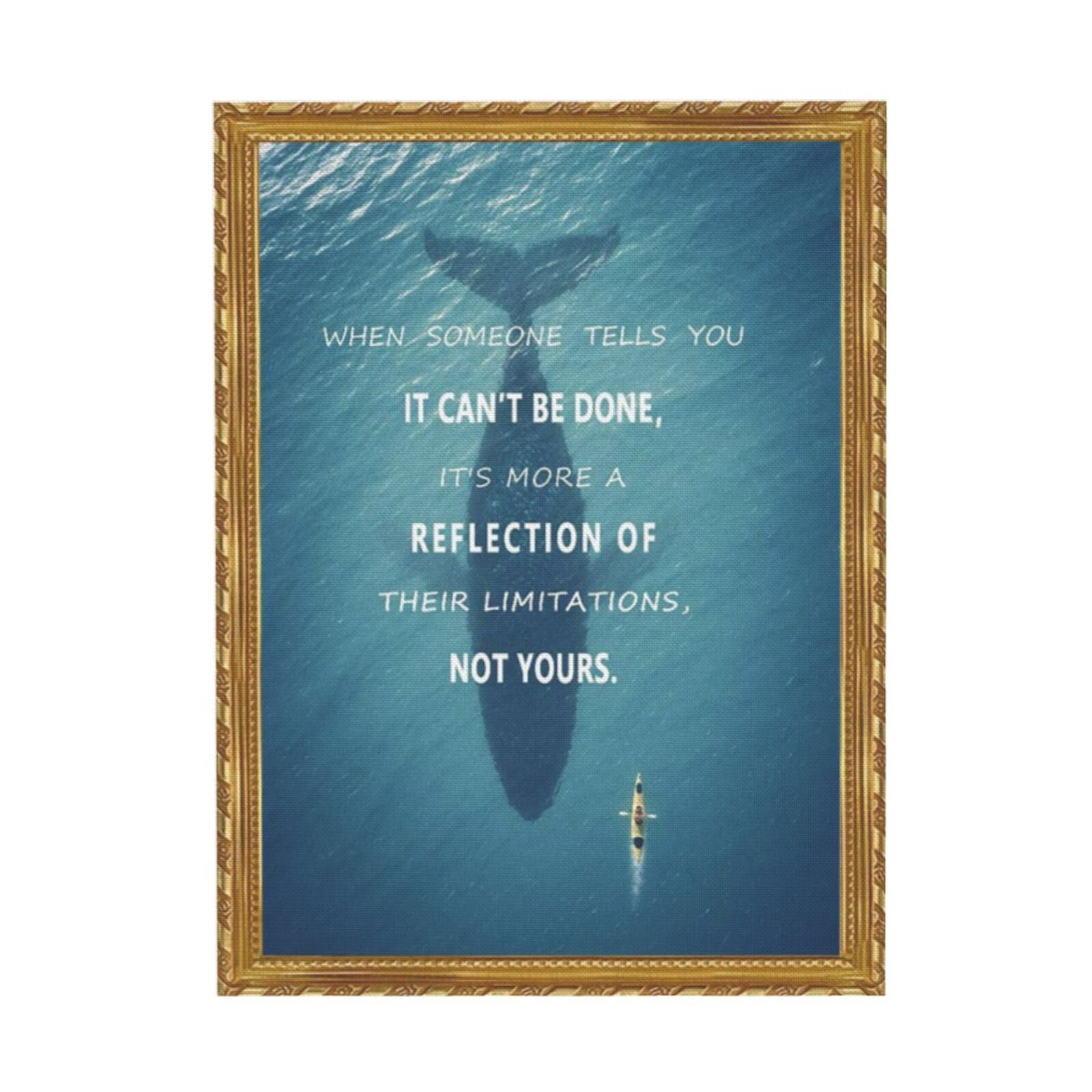 Akania Inspirational Wall Art Creative Ocean Challenge Limitation ...