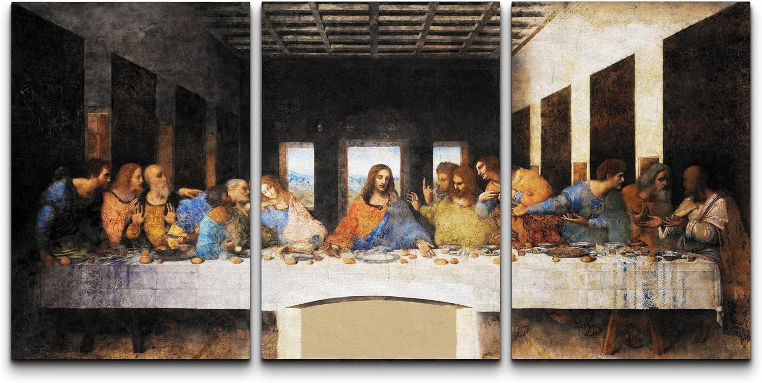 Akania Last Supper Leonardo Da Vinci Canvas Art Wall Art -24"x36"x3 ...