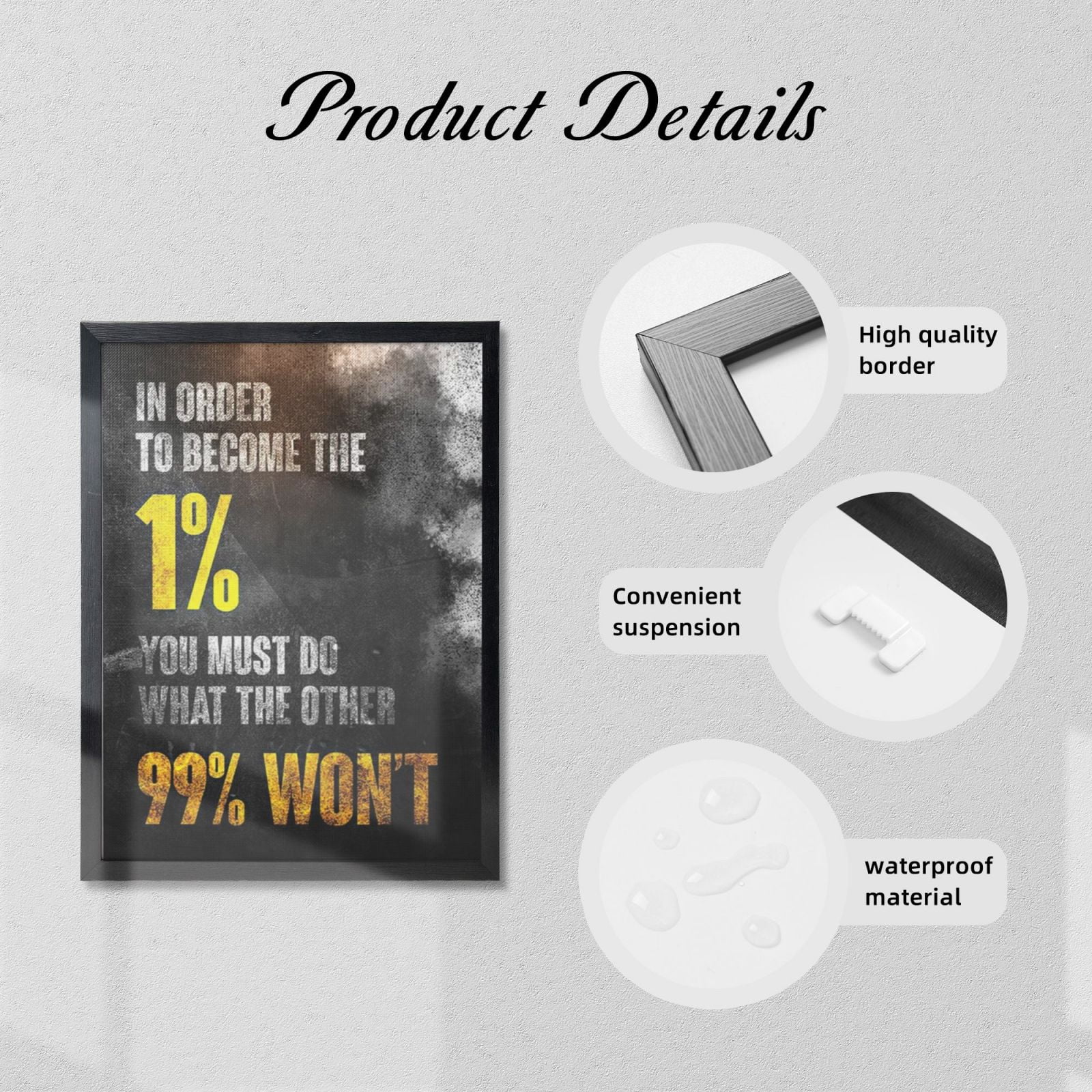 Akania Motivational Canvas Wall Art Inspiring Quotes Motivation ...