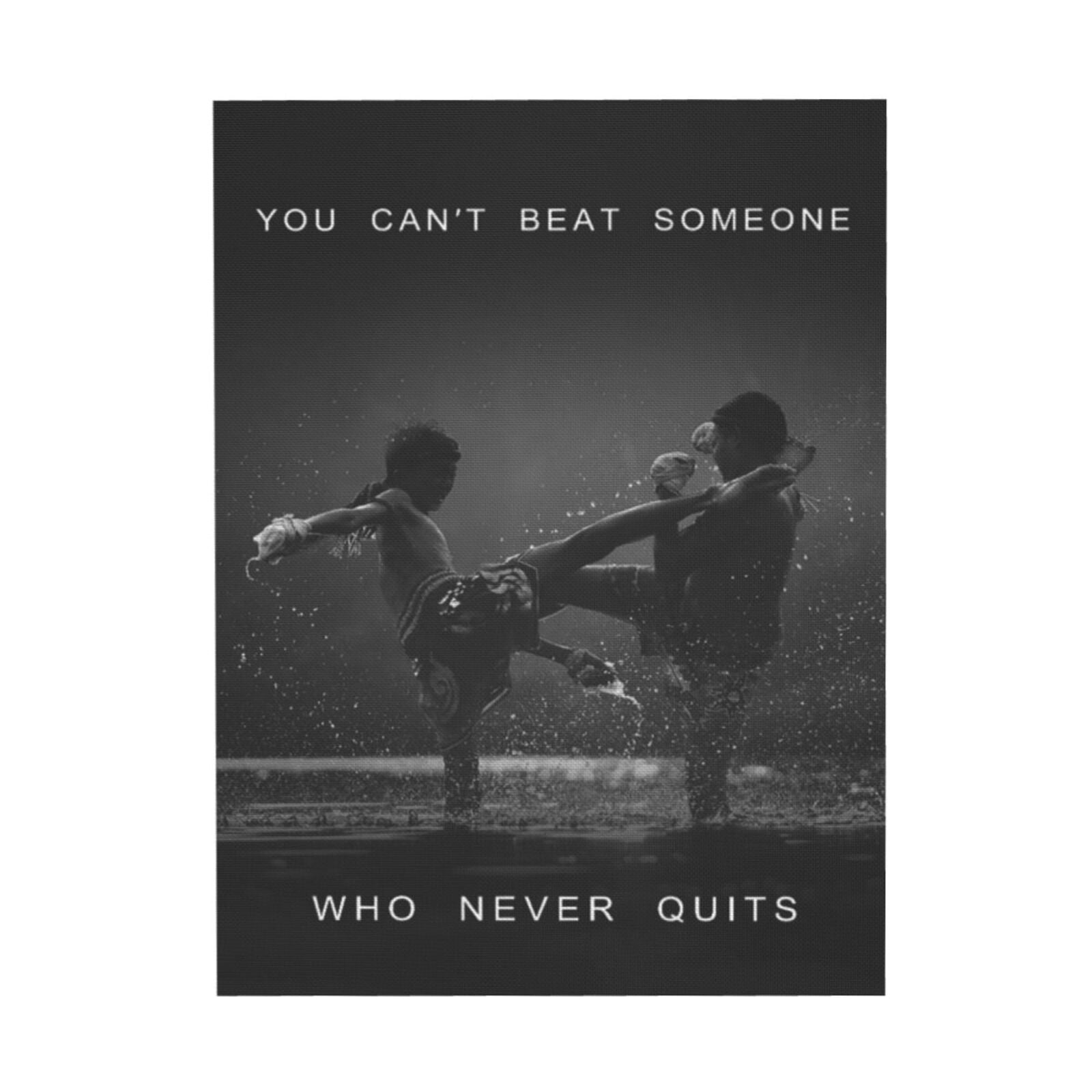 Akania Motivational Fighting Canvas Wall Art Inspiring Quotes Painting ...