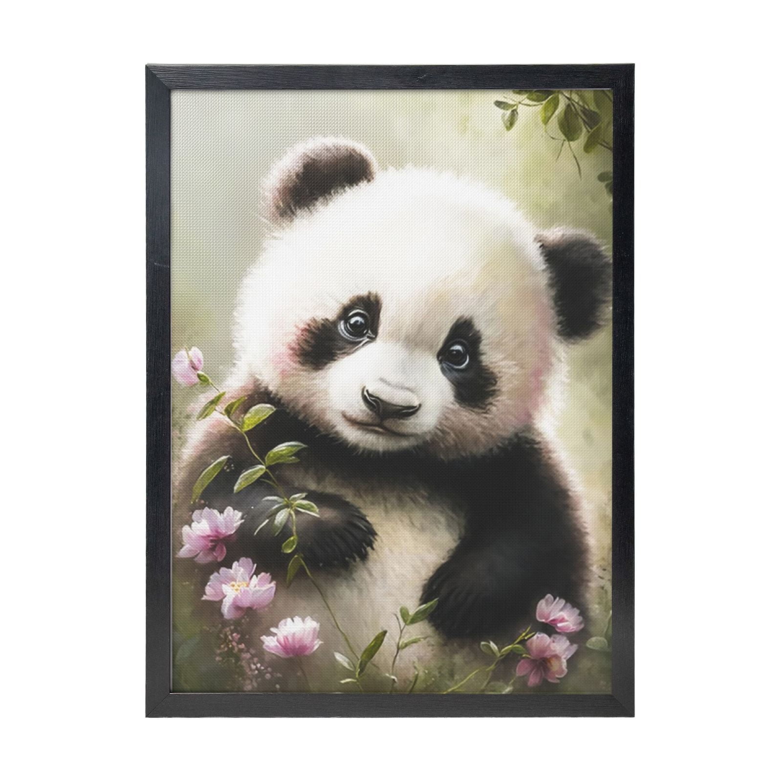 Akania Panda Wall Art Animal Print Wall Decor Watercolor Wall Artwork ...