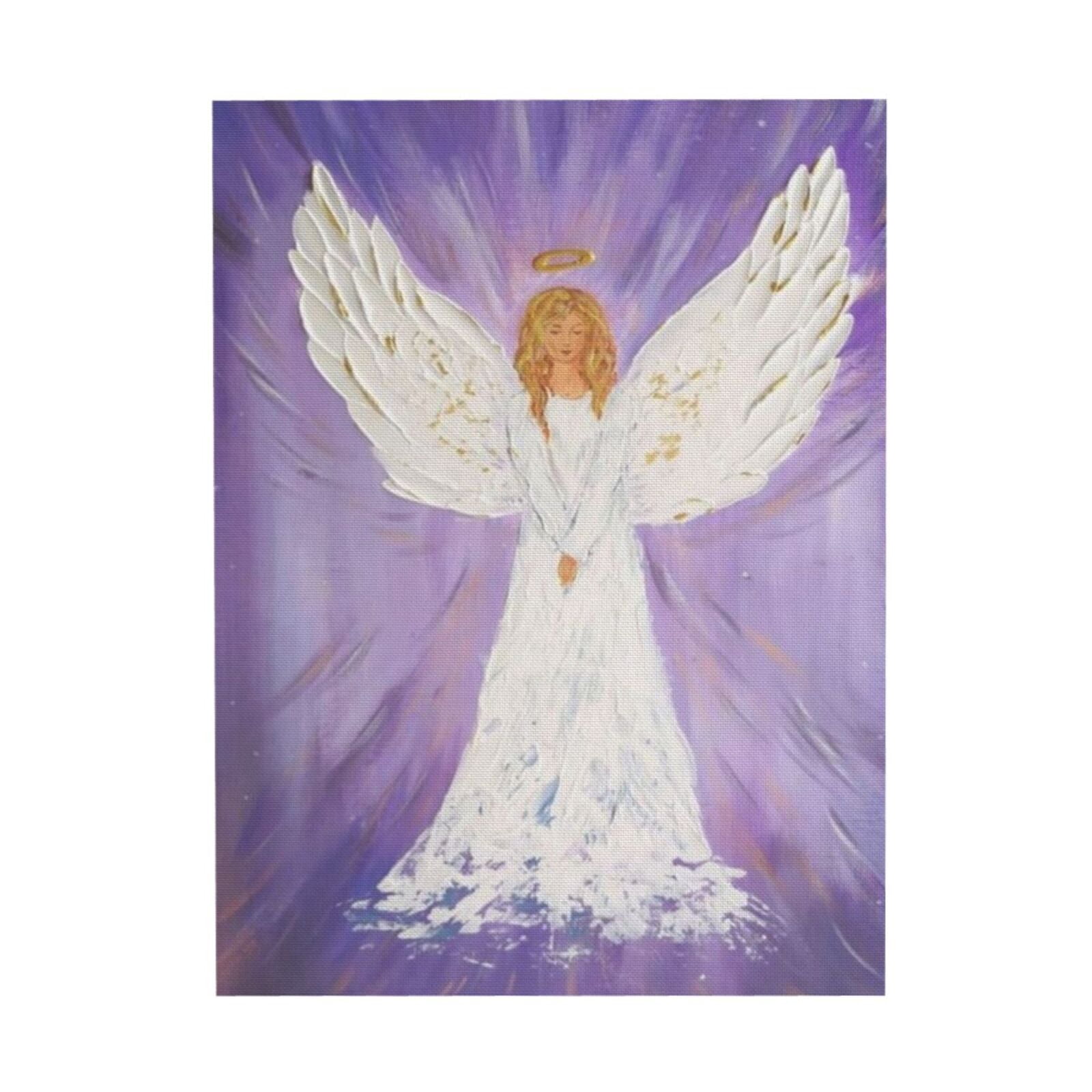 Akania Posters White Angel Wings Poster Christmas Angel Wall Art ...