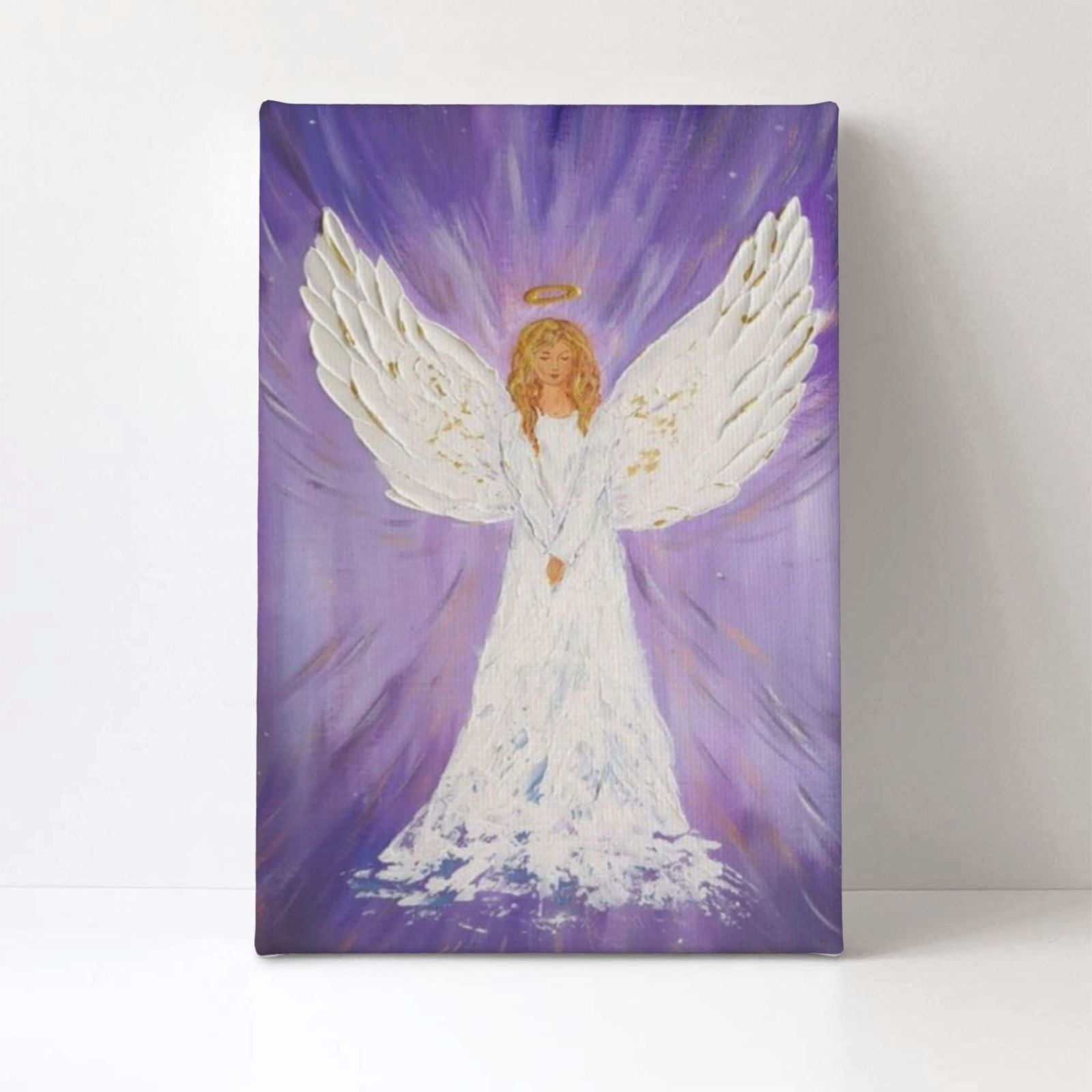 Akania Posters White Angel Wings Poster Christmas Angel Wall Art ...