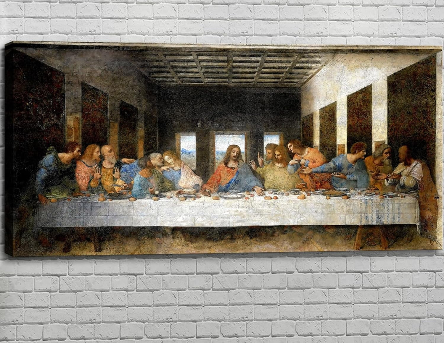 Akania The Last Supper by Leonardo Da Vinci Wall Art Canvas Print ...