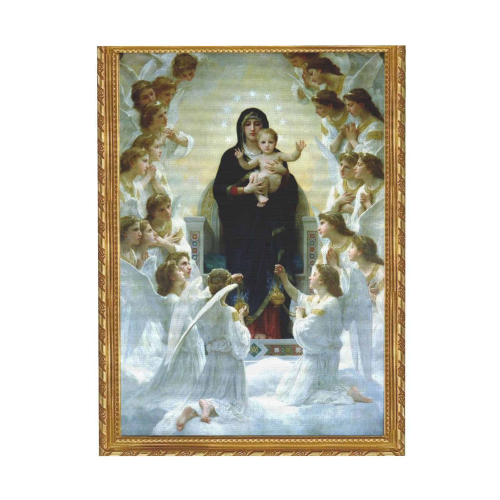Akania Virgin Mary and Child Jesus POSTER A3 Print Madonna and Angels ...