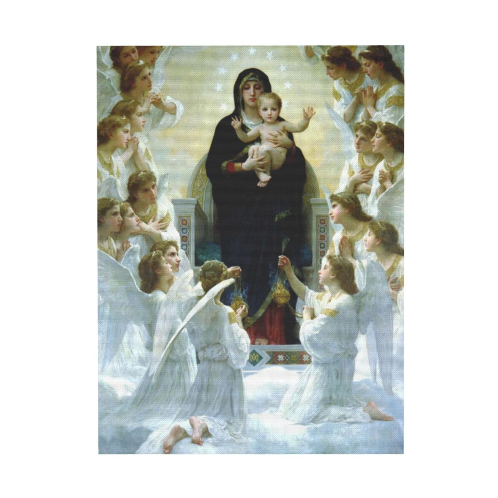 Akania Virgin Mary and Child Jesus POSTER A3 Print Madonna and Angels ...