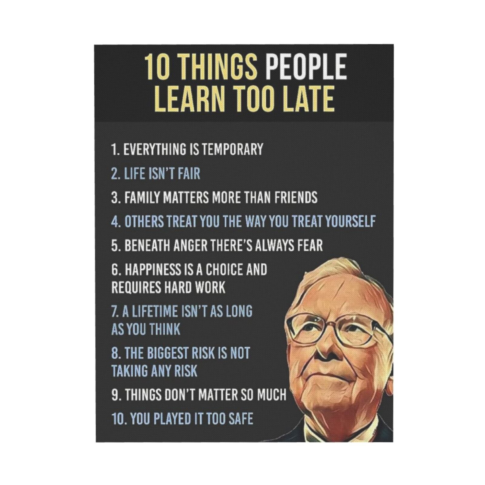 Akania Warren Buffett Quotes Ten Things People Learn Too Late ...