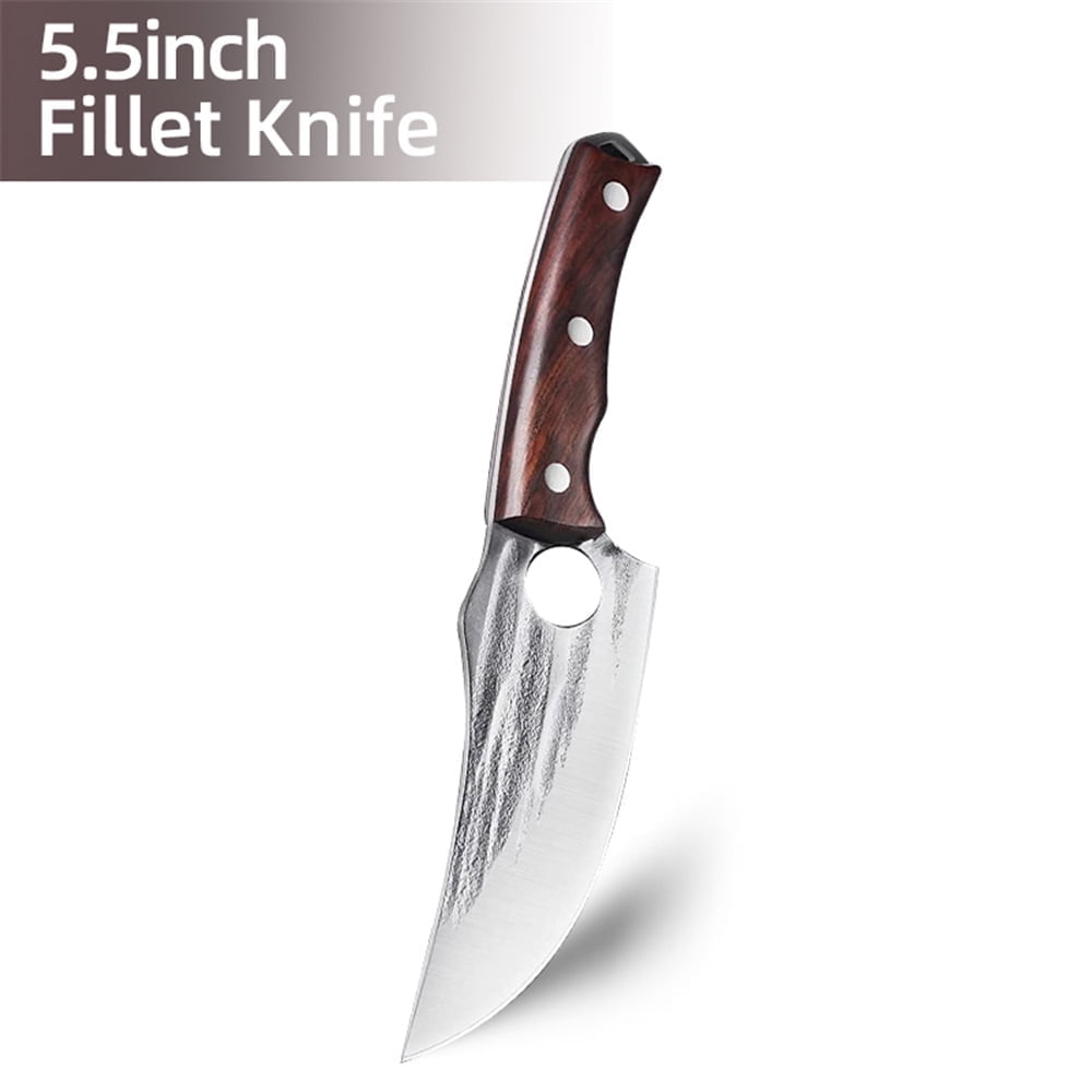 Akatsuki 6inch Forged Hunting Knife Full Tang Kitchen Cleaver Knife ...