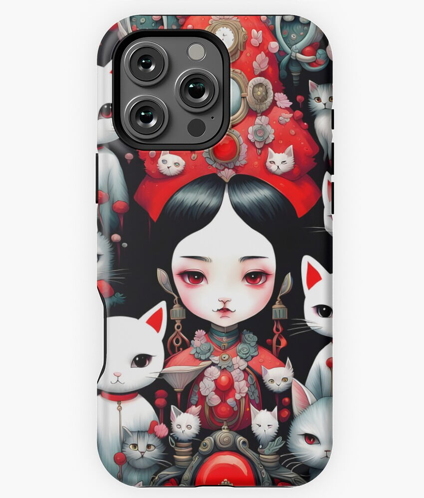 Akatsuki Gal Anime Cat Girl Princess N6046 Phone Case for iPhone 17 16 ...