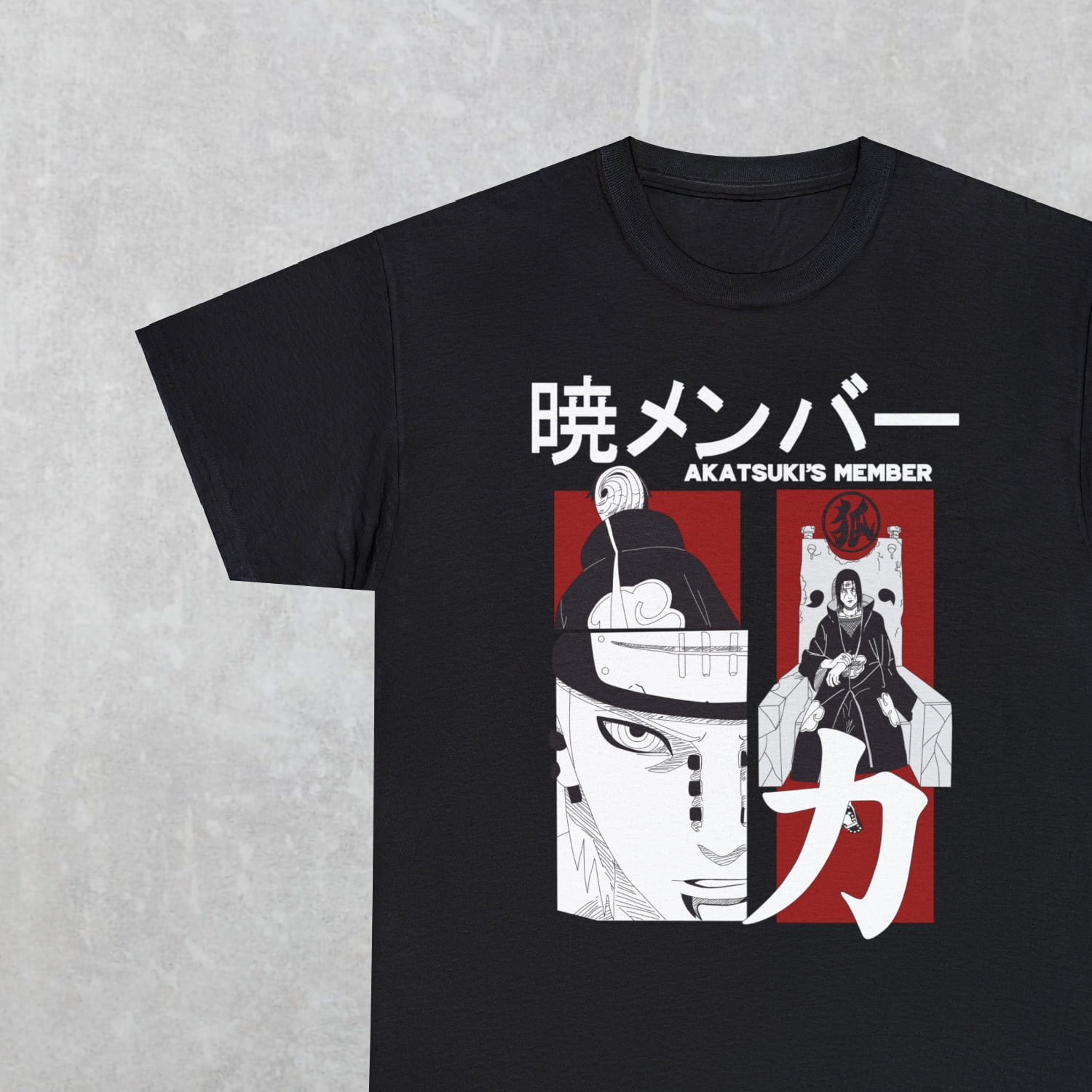 Akatsuki Member Naruto T Shirt 90s Anime Clothing Manga Japanese Itachi ...