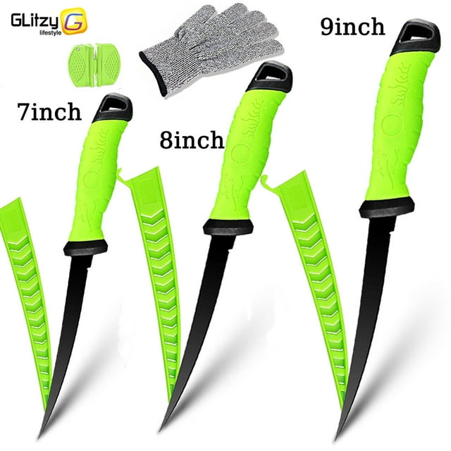 Akatsuki Professional Fillet Knife Set Stainless Steel Coated Blade ...