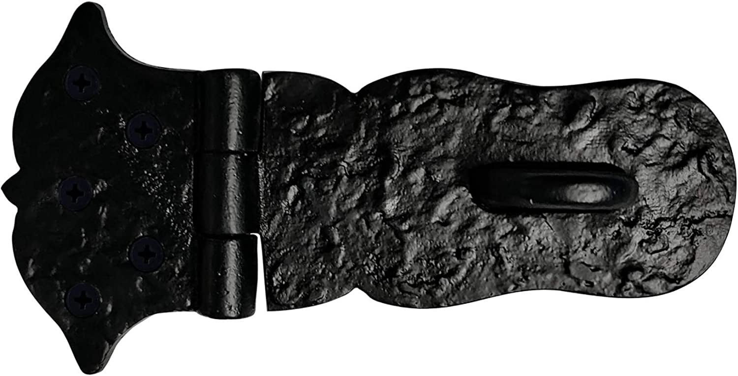 Akatva Aldan Premium Wrought Iron Heavy Duty Hasp and Staple 154mm x ...