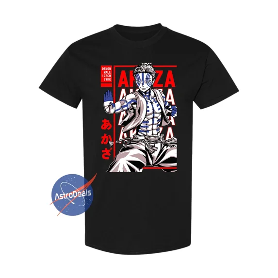 Akaza Demon Slayer Kimetsu No Yaiba Anime Manga T-Shirt - Walmart.com