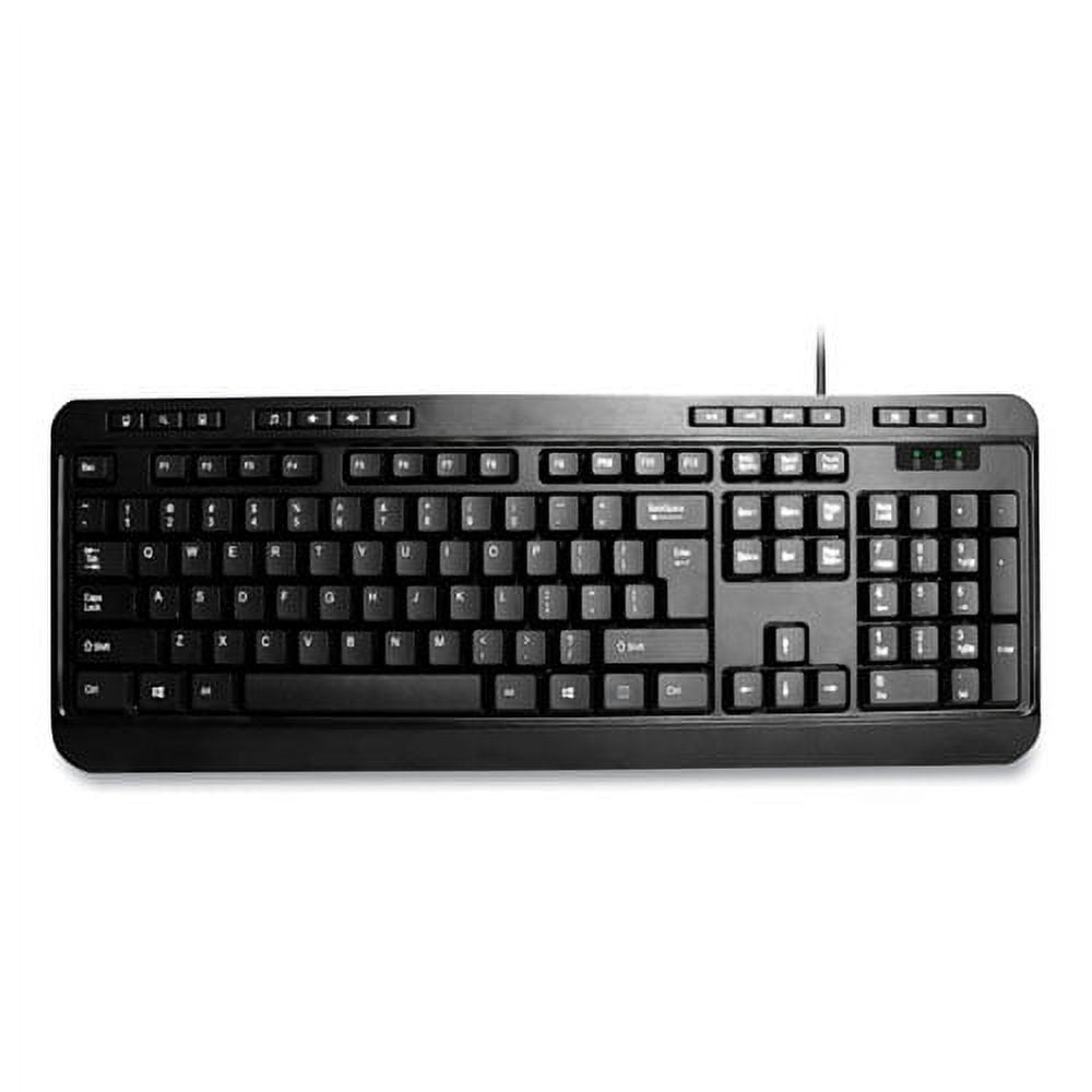 Akb132ub 118-Key Mm Desktop Usb Keyboard, Black | Bundle of 10 Each ...