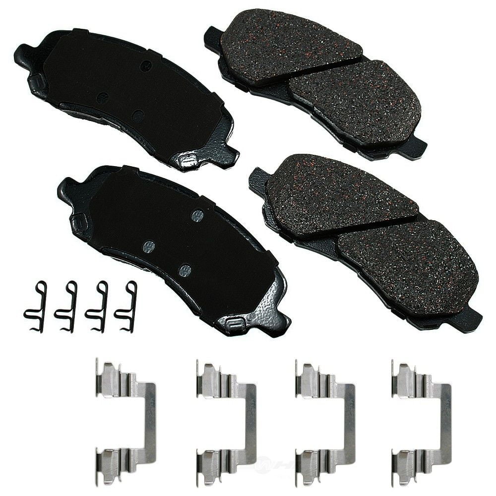 Akebono ACT866 Proact Ultra Premium Ceramic Disc Brake Pad kit Fits ...