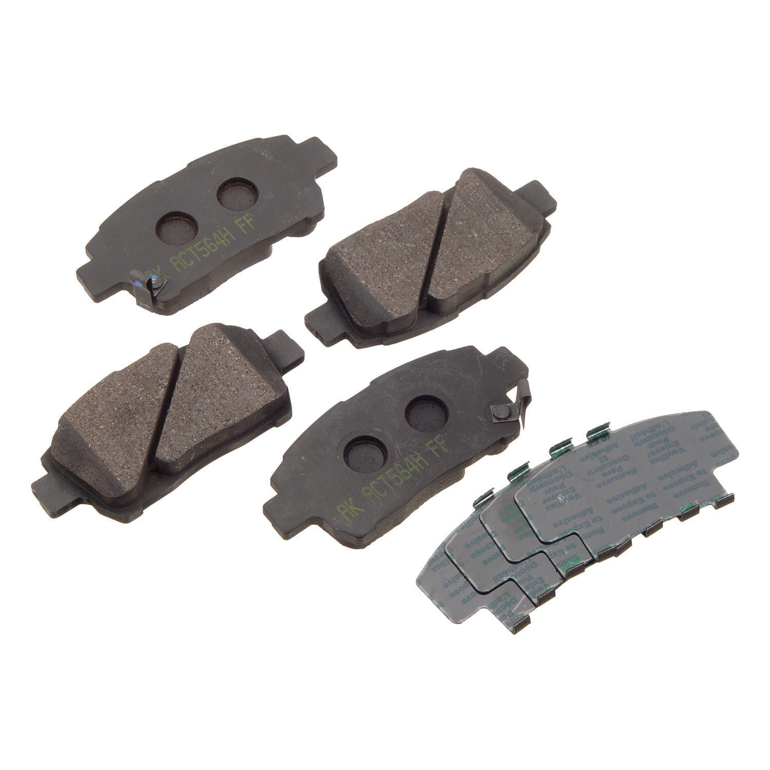 Akebono PRO-ACT Ultra-Premium OE Brake Pad Set, Ceramic - Walmart.com