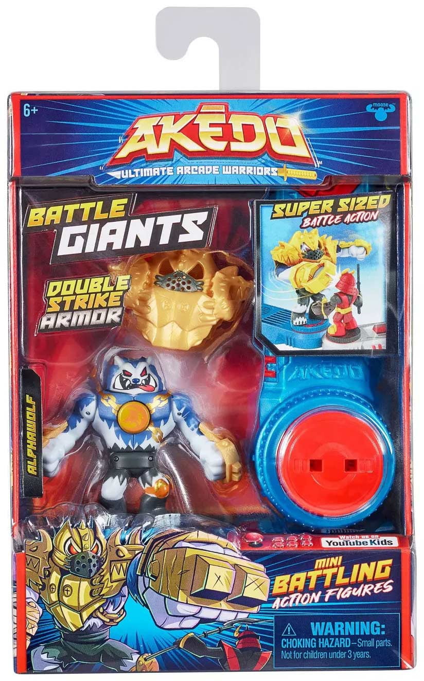 AKEDO Ultimate Battle Giants Arcade Warriors 3Pc Mini Alphawolf Action ...