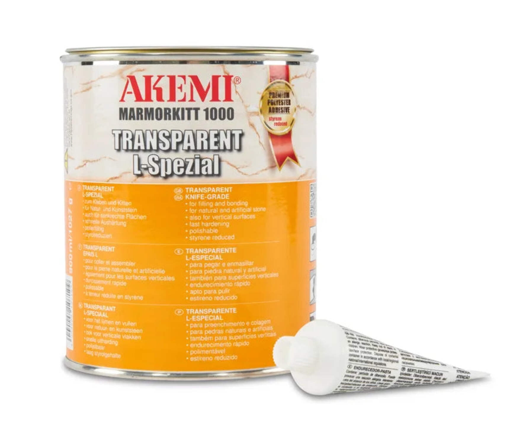 Akemi Marble Filler 1000 Transparent L-Special 1 kg. - Knife-Grade ...