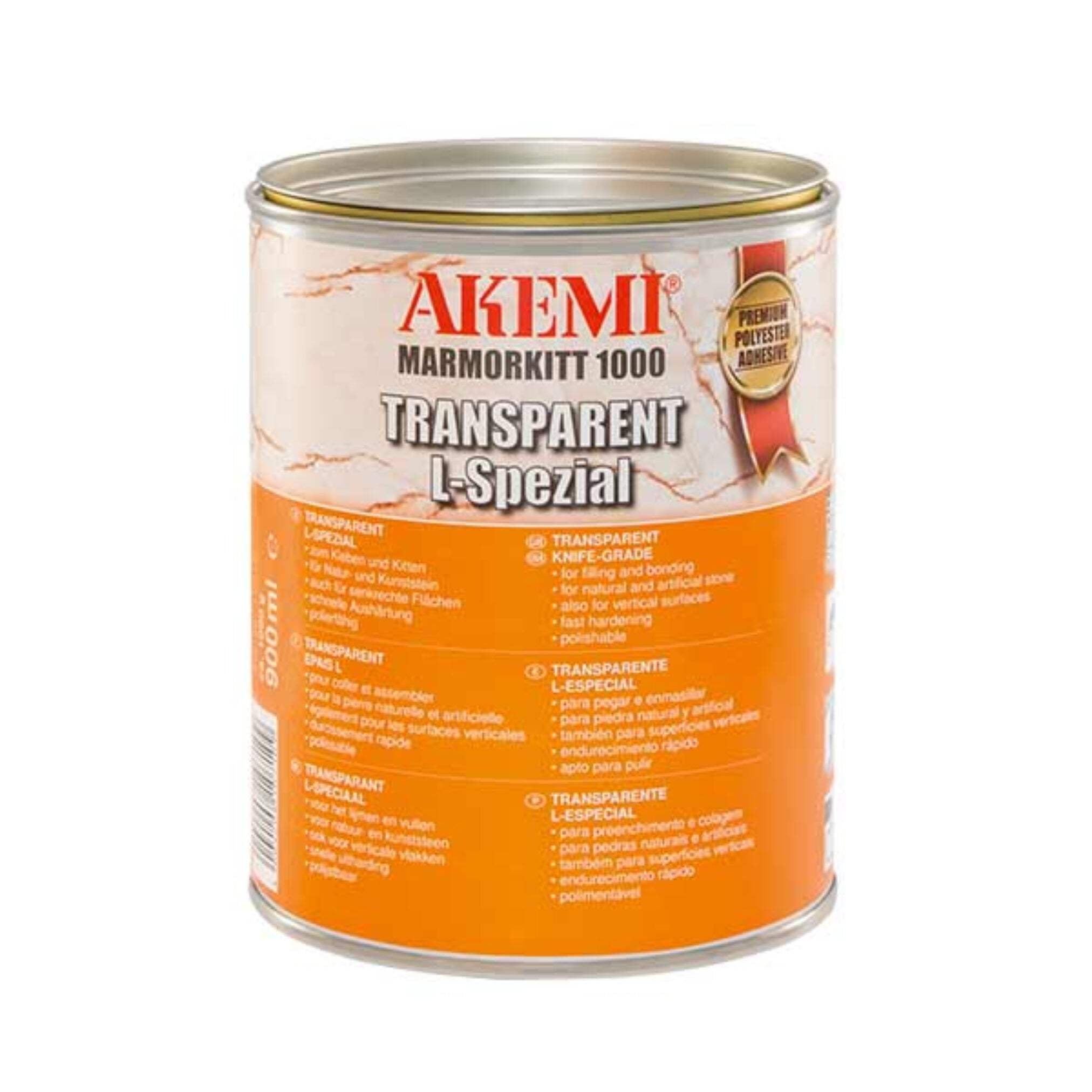 Akemi Marble Filler 1000 Transparent L-Special 1 kg. - Knife-Grade ...