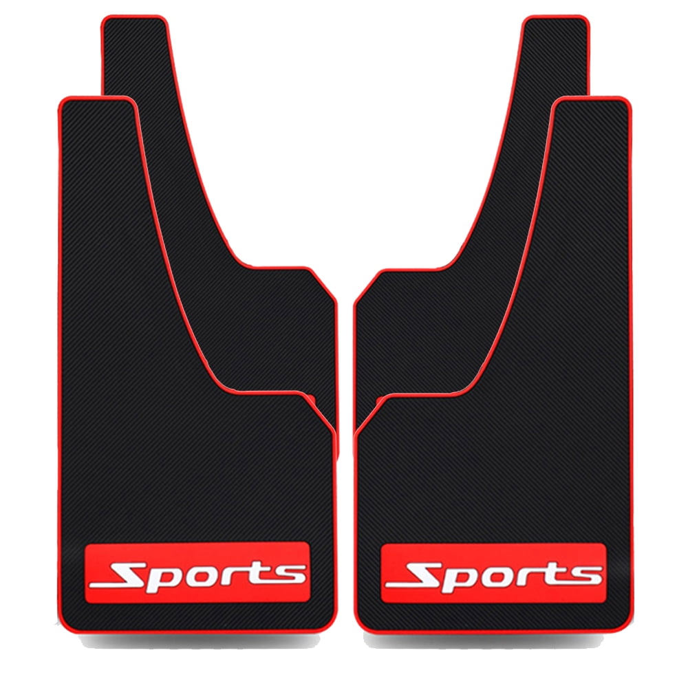 Akexermu Universal Fit Mud Flaps, 43.5 cm x 23 cm, 4 Pieces, Black ...