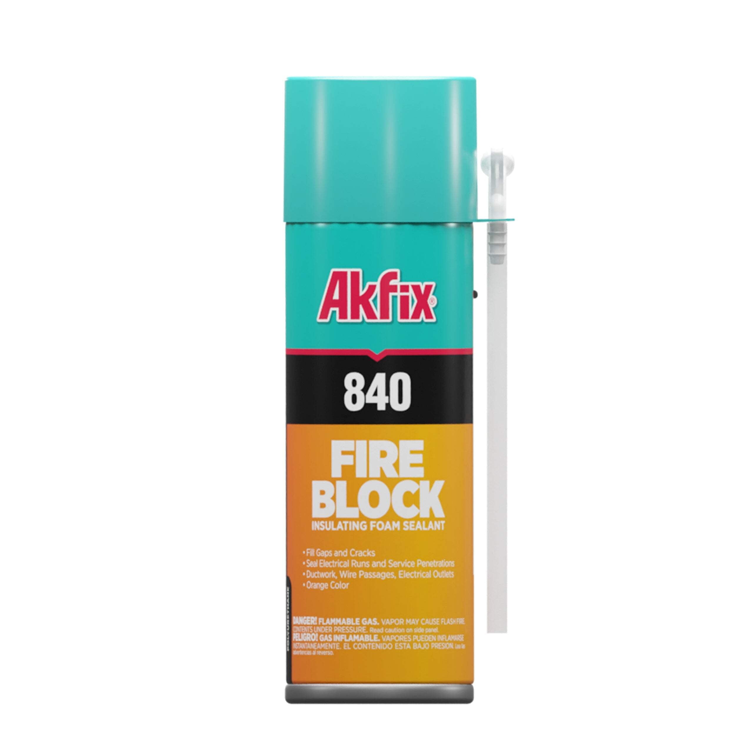 Akfix 840 Fire Block Insulating Straw Foam Sealant 12 oz-1 Pack ...