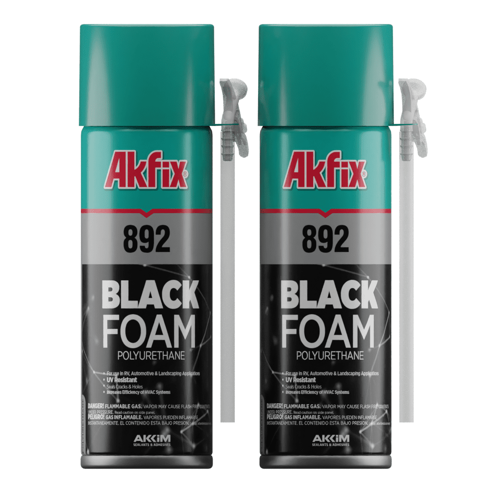 Akfix 892 Black Foam Sealant & Adhesive 12 oz -2 Pack - Walmart.com