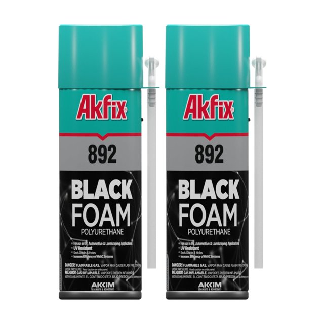 Akfix 892 Black Foam Sealant & Adhesive 12 oz -2 Pack - Walmart.com