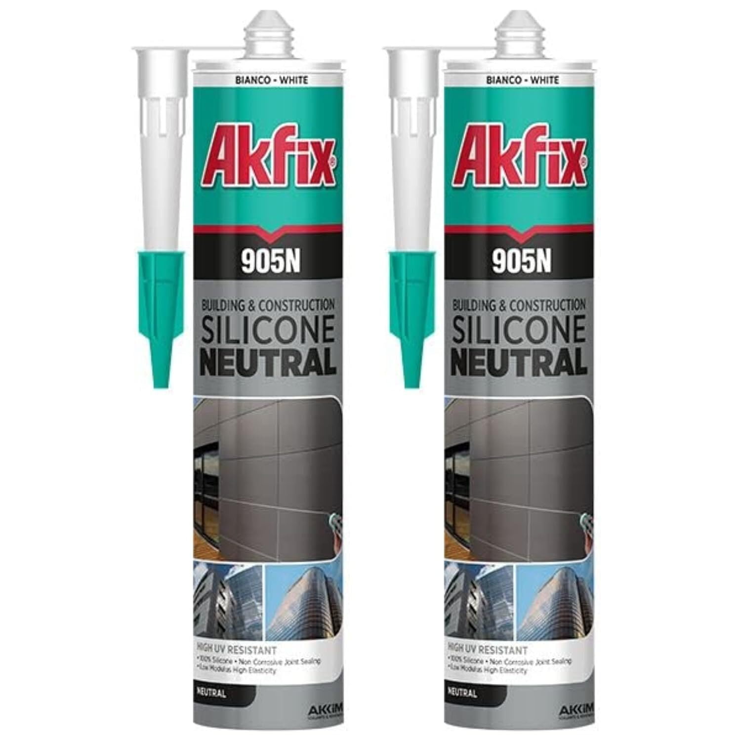 Akfix 905N Neutral Silicone Sealant 10.5 fl oz-2 Pack - Walmart.com