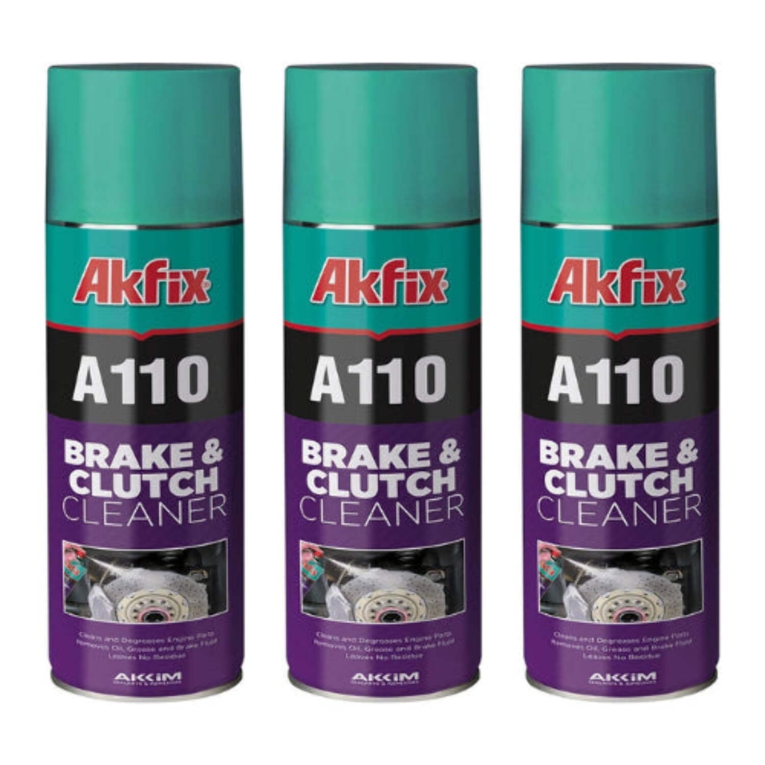 Akfix A110 Brake and Clutch Cleaner 16.9 oz-3 Pack - Walmart.com
