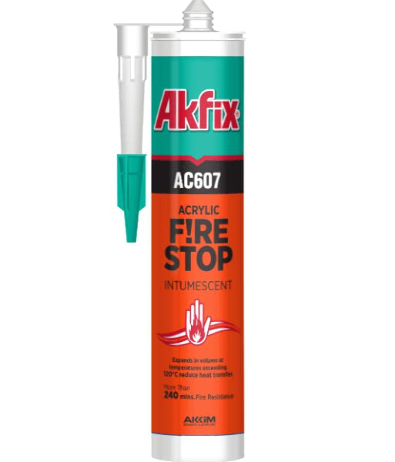 Akfix AC607 Fire Stop Intumescent Acrylic Sealant 10.1 fl oz-1 Pack ...