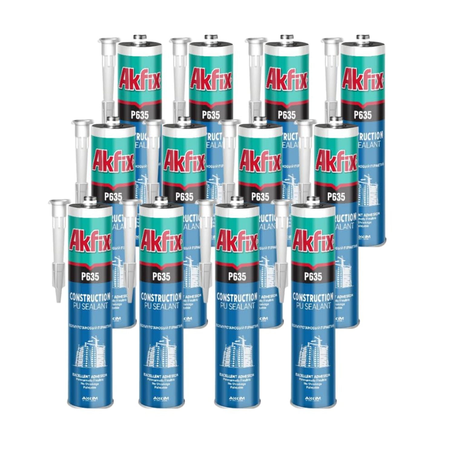 Akfix P635 Construction Polyurethane Sealant 10.4 oz-12 Pack - Walmart.com
