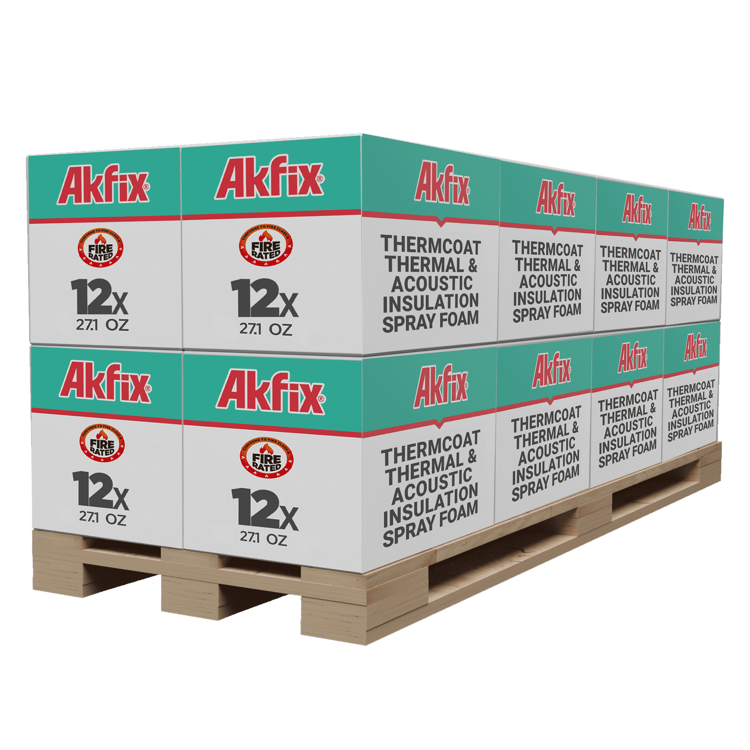Akfix Thermcoat Thermal & Acoustic Spray Foam Insulation - Fire Rated ...
