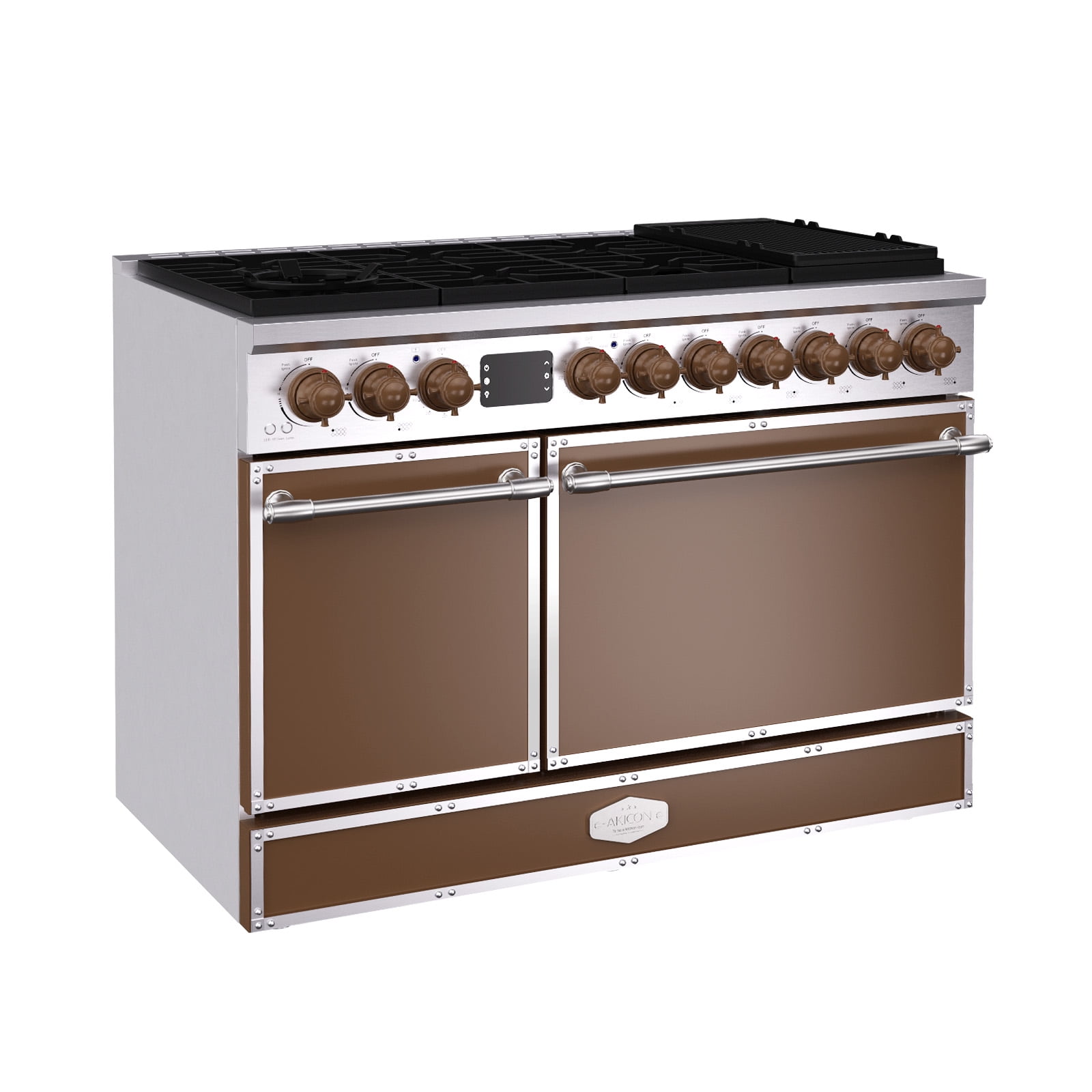 Akicon 48 Inch Freestanding Gas Range with 8 Sealed Burners Cooktop, 6. ...