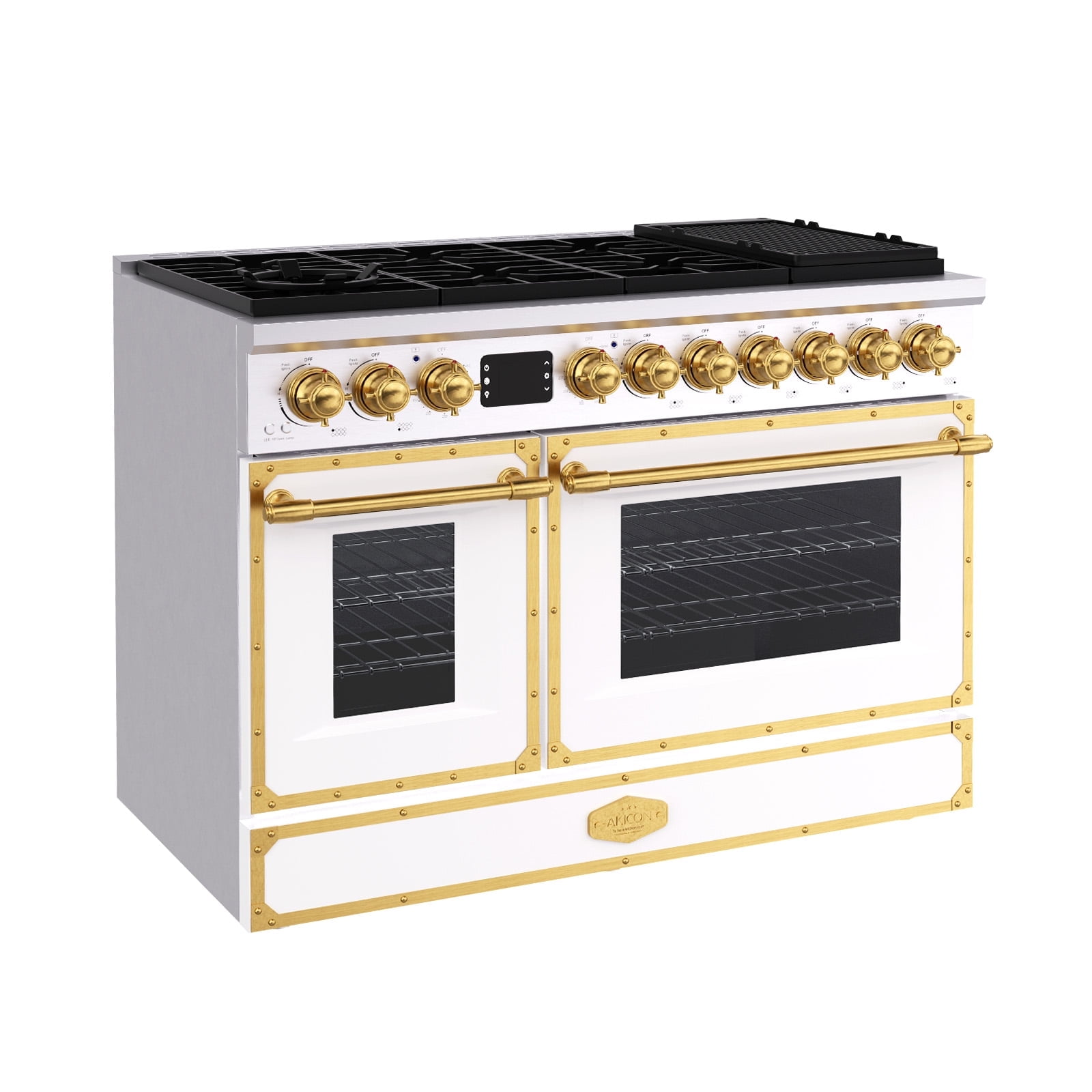 Akicon 48 Inch Freestanding Gas Range with 8 Sealed Burners Cooktop, 6. ...