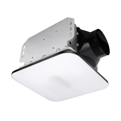 Akicon Bathroom Exhaust Fan with Light, 15W Dimmable 3CCT LED Light ...
