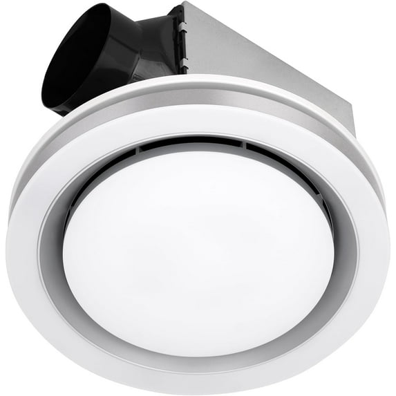 Akicon Bathroom Exhaust Fan with Light, 90 CFM, 1.5 Sones, 15W Dimmable ...