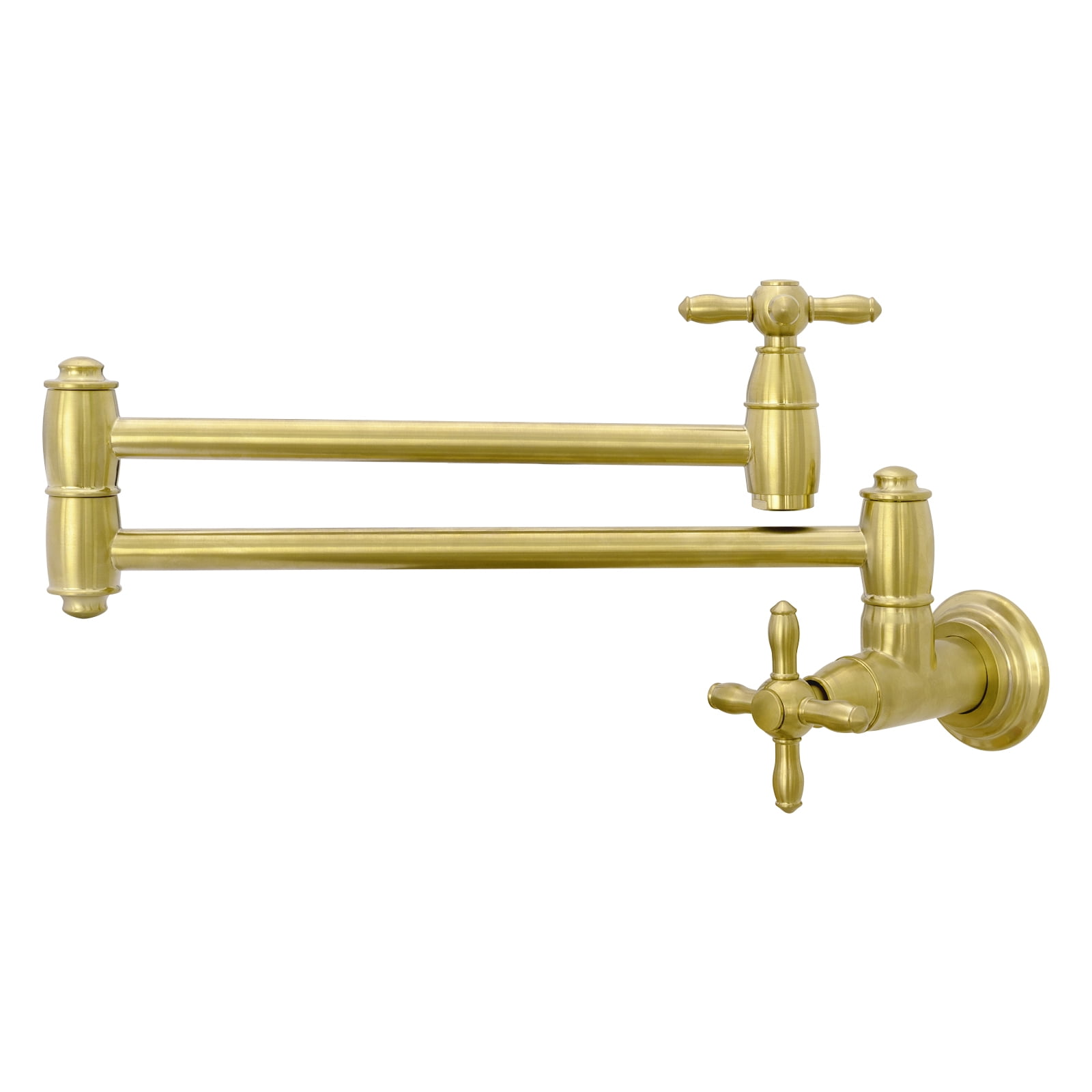 Akicon Pot Filler Faucet - Solid Brass Wall Mount Kitchen Faucets with ...