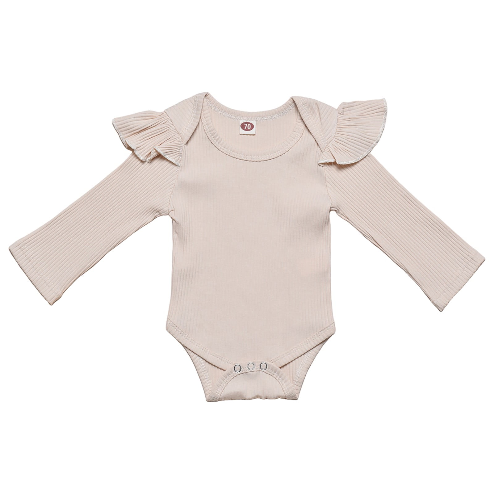 Akiihool Baby Boys Bodysuit Outfits Spring Winter Clothes (Beige,0-3 ...
