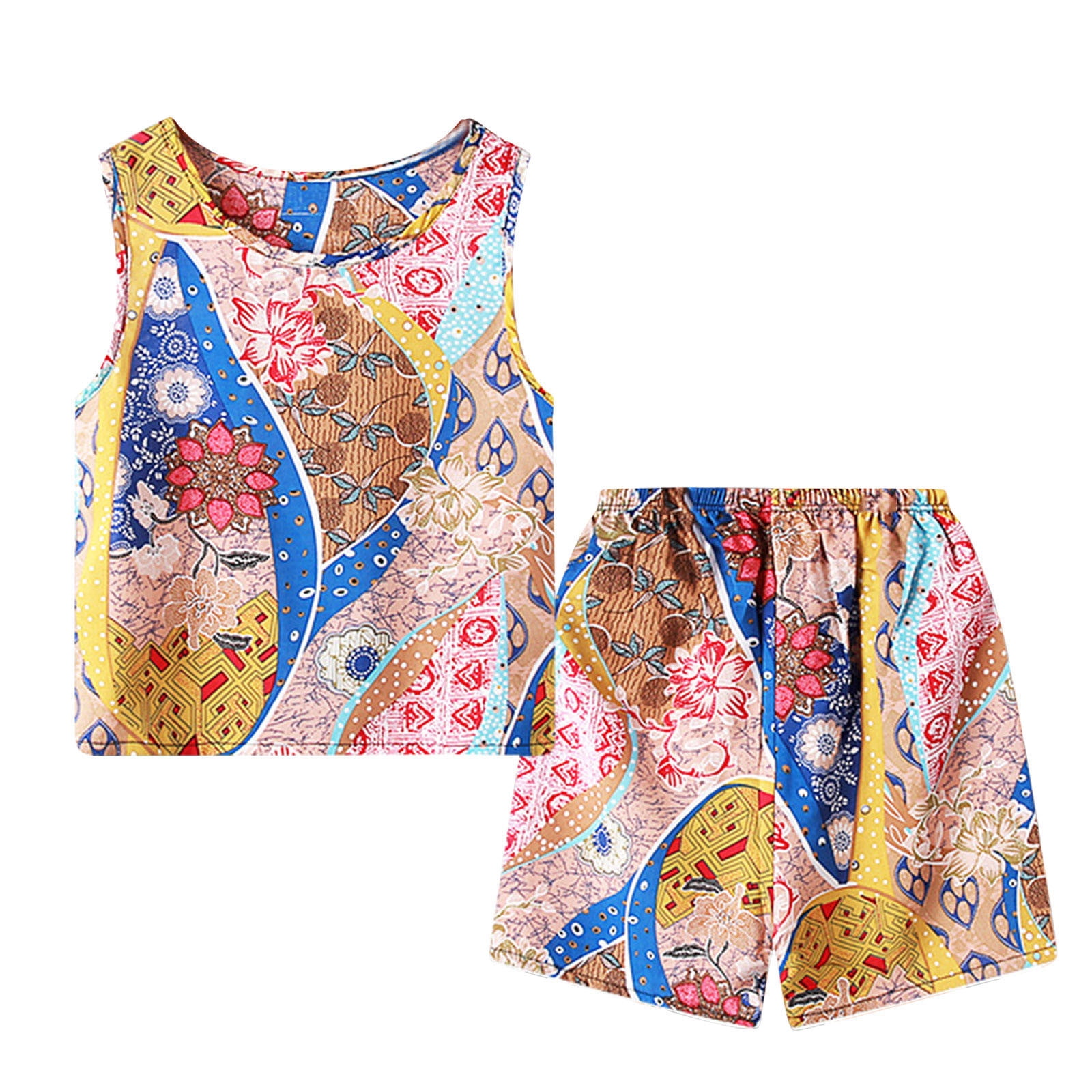 Akiihool Baby Girl Shorts Sets Girl's 2 Piece Outfits Rid Knit Shorts ...