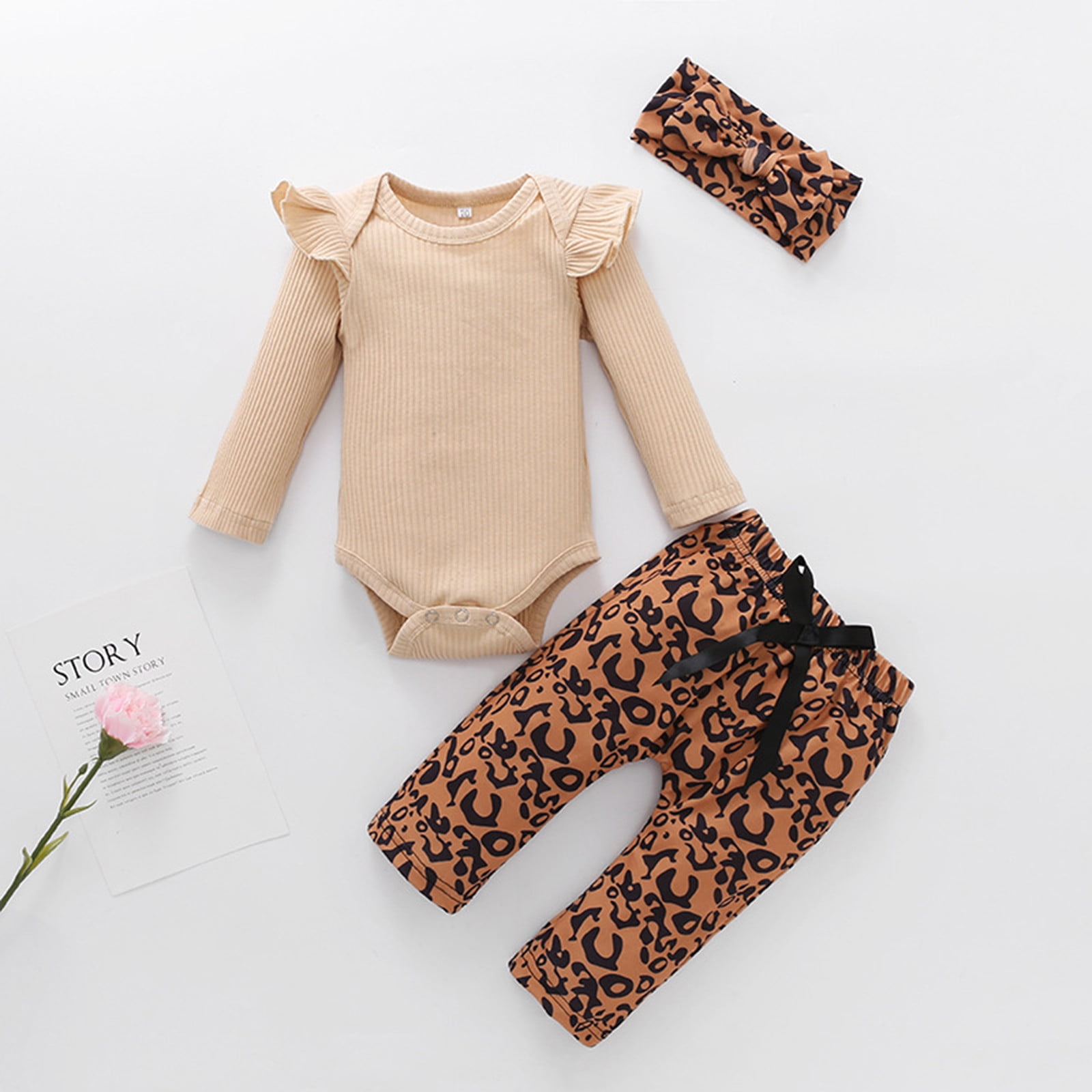 Akiihool Baby Girl Winter Sets Little Girls Outfits Toddler Long Sleeve ...